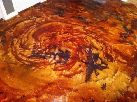 How to Make Concrete Acid Stain Look Marbleized | Direct Colors