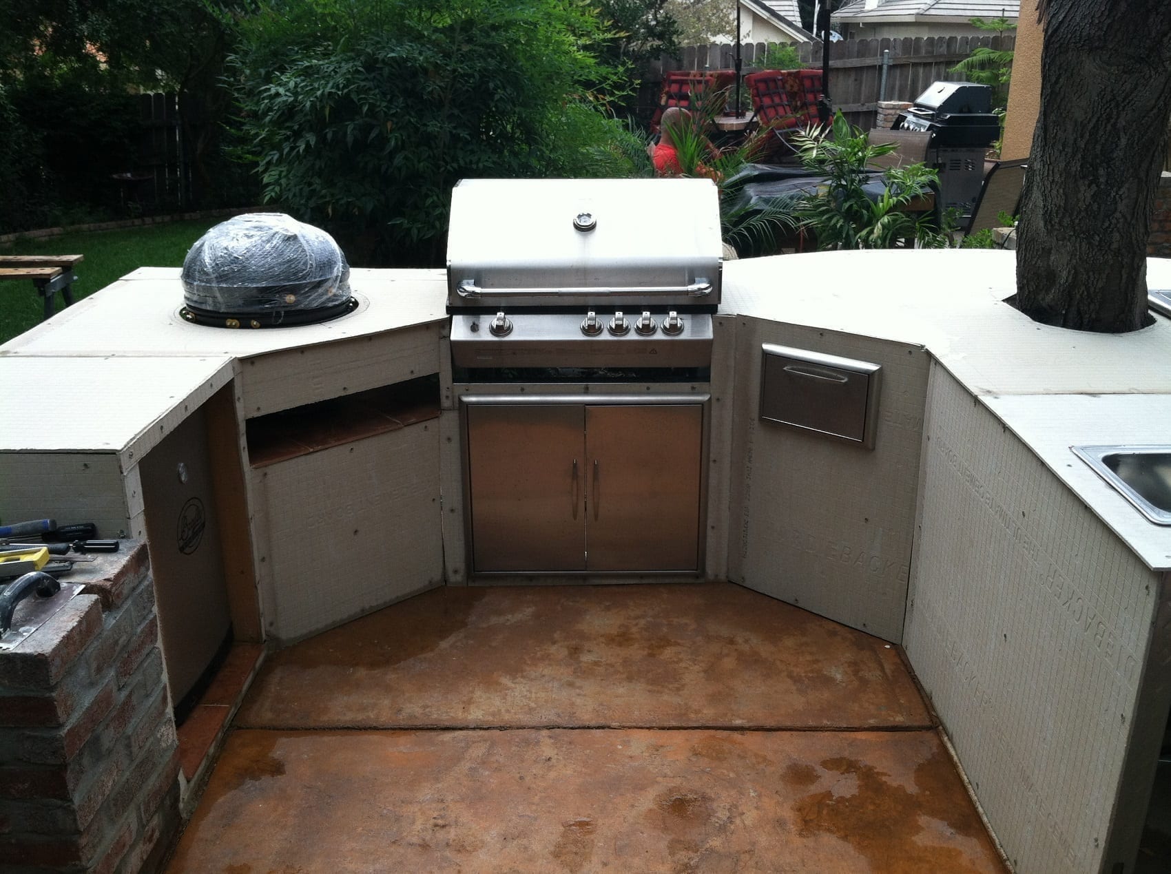 Outdoor Concrete Kitchen Countertop | Direct Colors