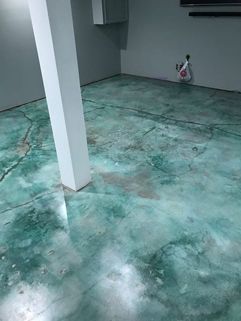 Azure Blue Concrete Stain Photo Gallery | Direct Colors