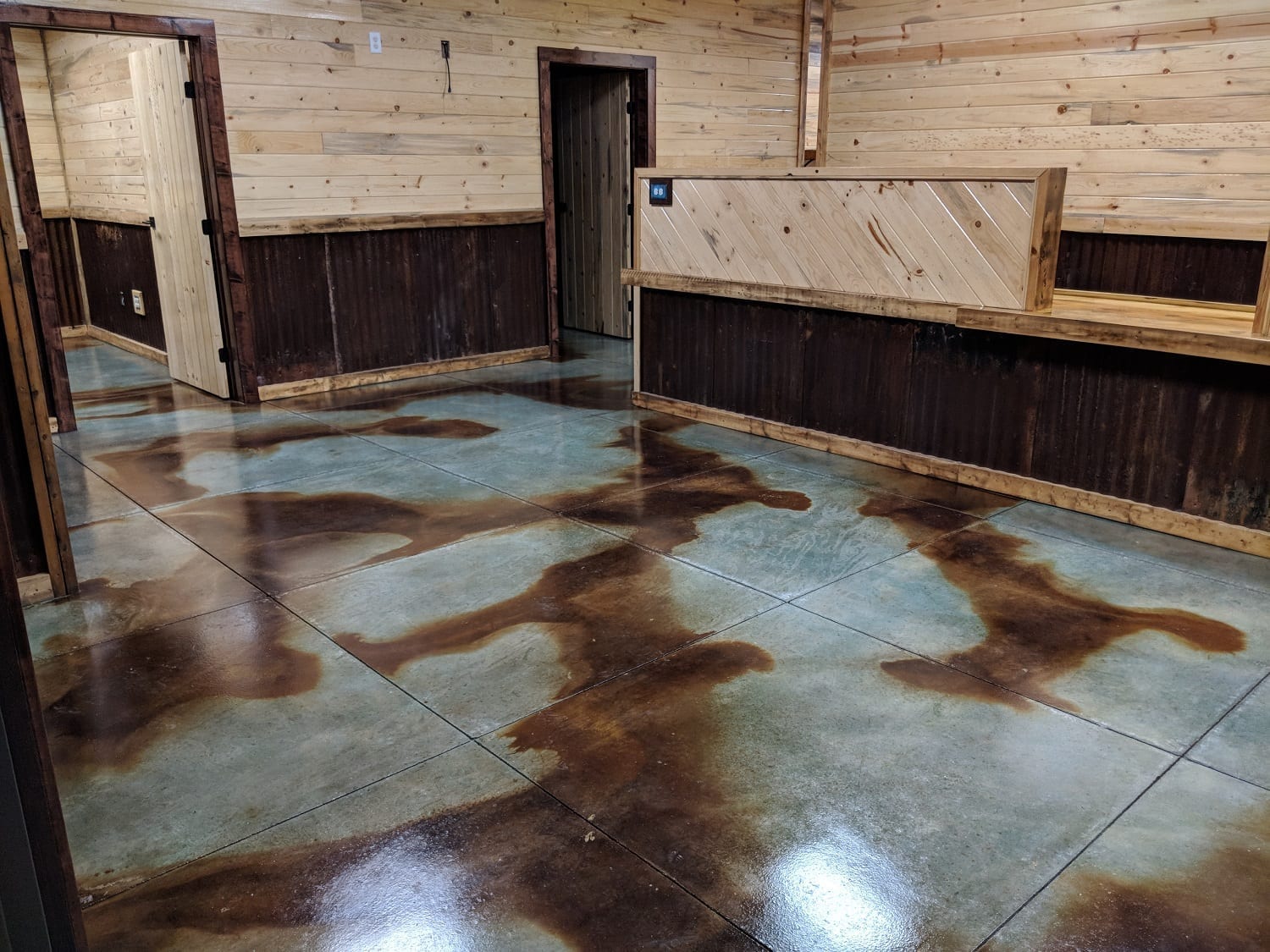 Azure Blue Concrete Stain Photo Gallery | Direct Colors