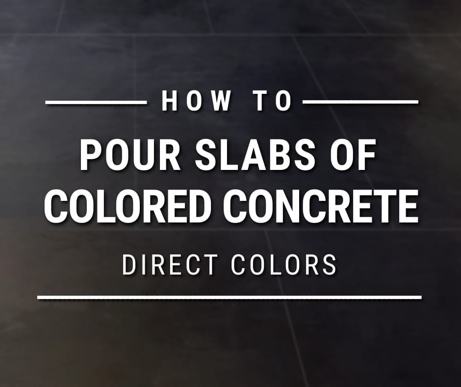Calculate Pigment for Concrete Truck Pours