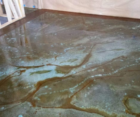 How to Make Concrete Acid Stain Look Marbleized | Direct Colors