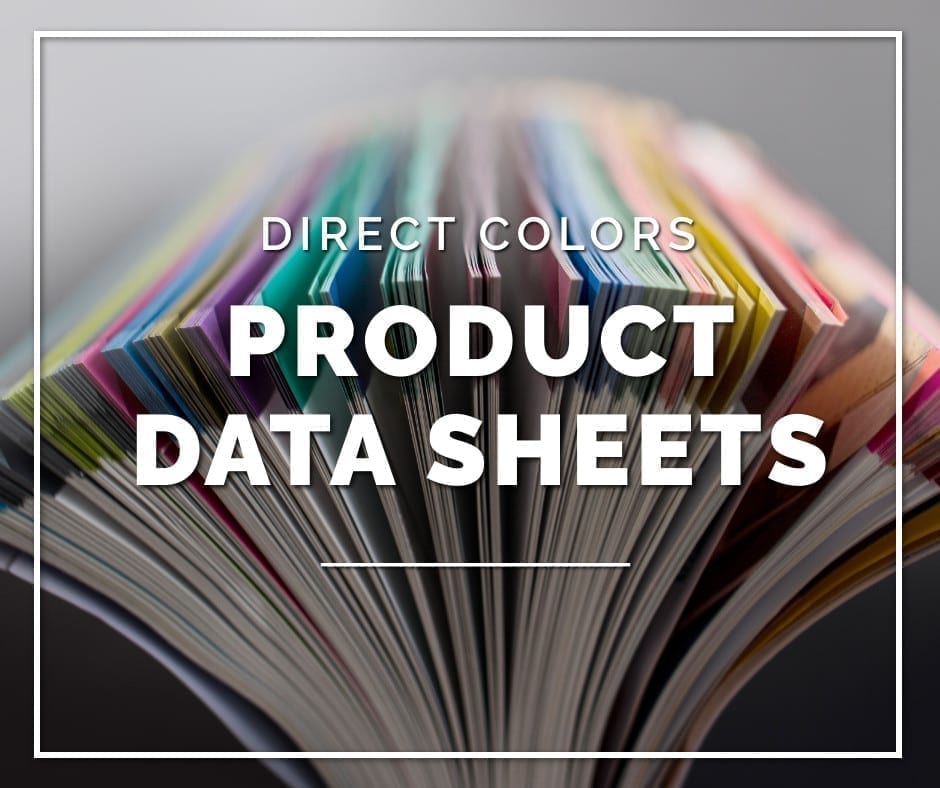 Direct Colors Professional Grade Products Data Sheets