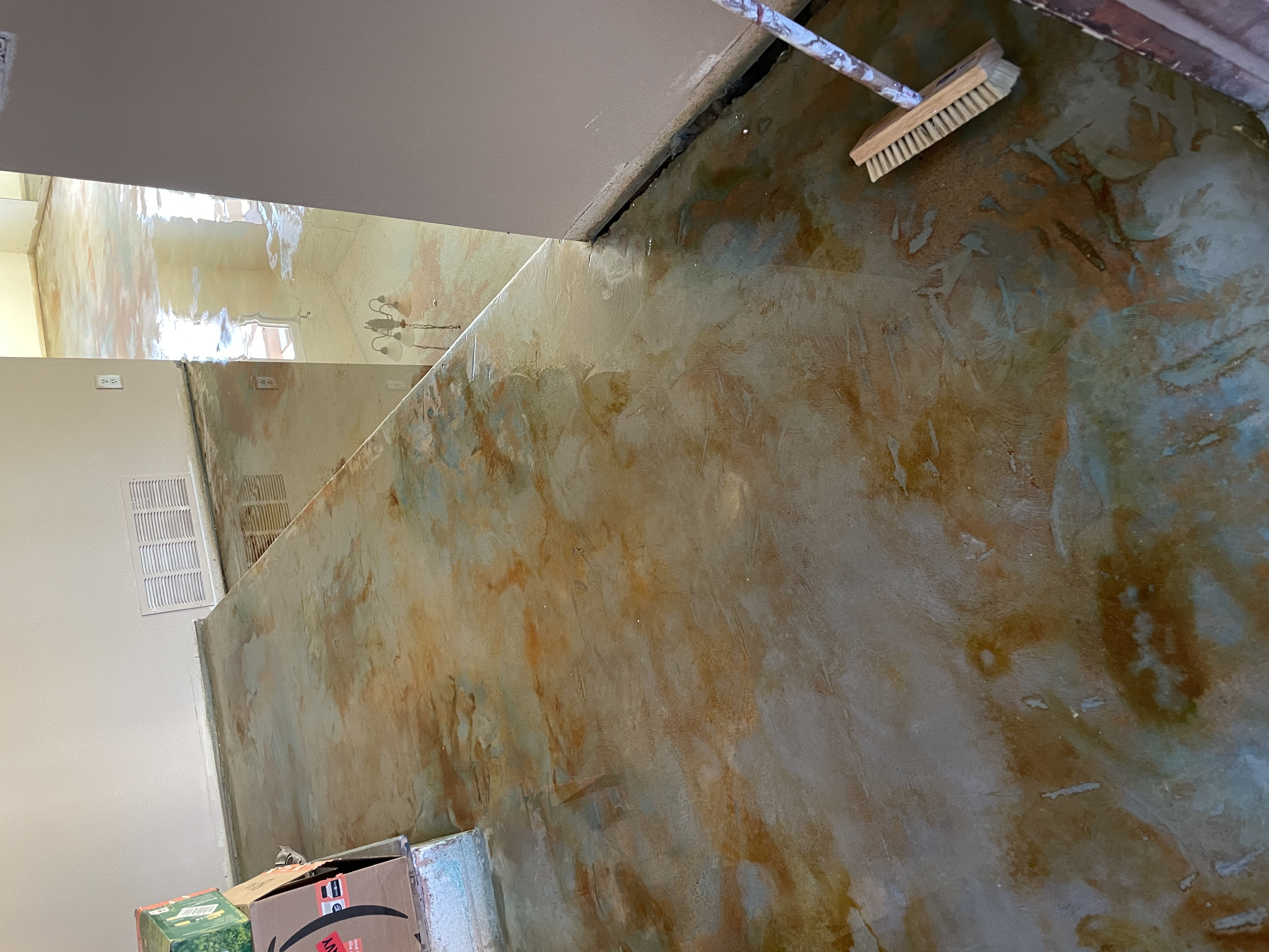 Layering Acid Stains on Concrete: Wet on Wet vs. Wet on Dry