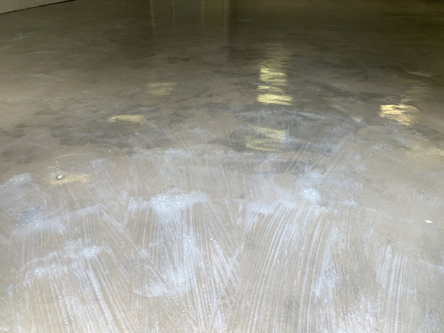 Stain Concrete Gray; Before and After