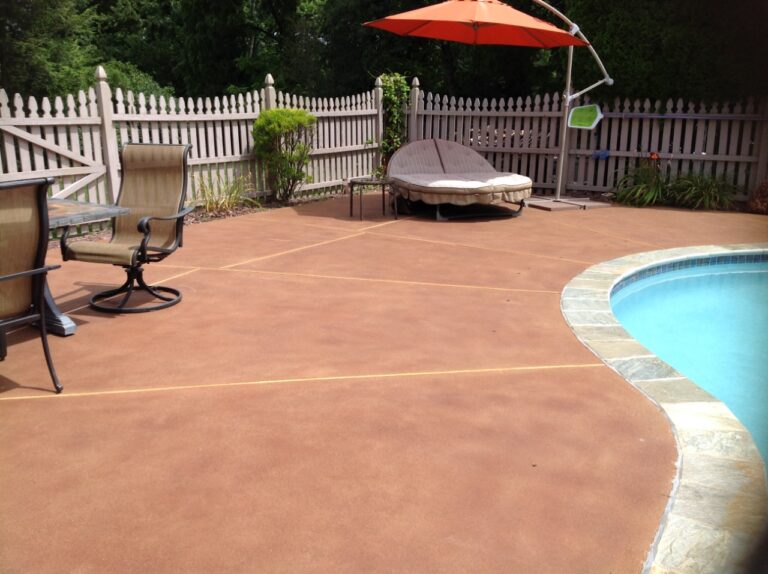 Stained Concrete Pool Deck Ideas | Direct Colors