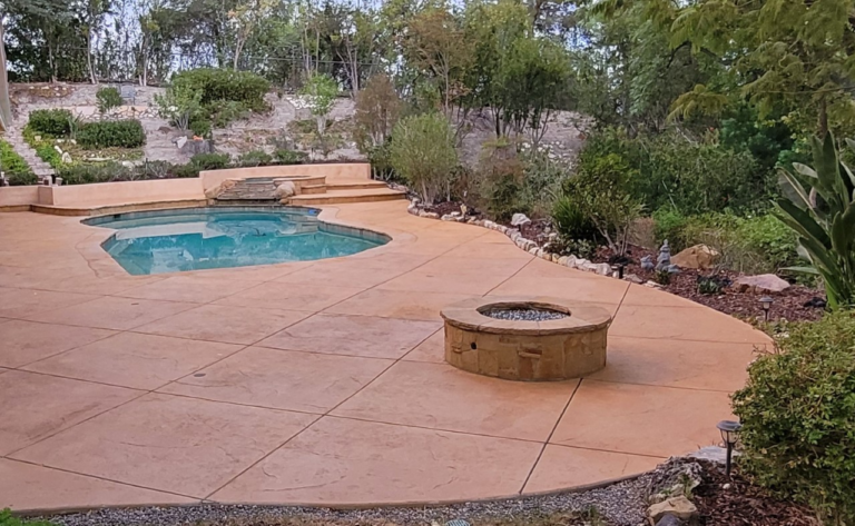 Stained Concrete Pool Deck Ideas | Direct Colors