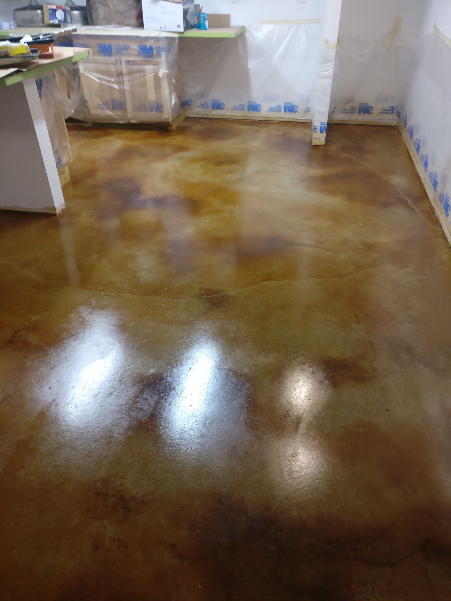 Desert Amber Concrete Acid Stain Gallery