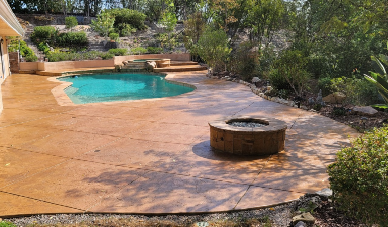 Stained Concrete Pool Deck Ideas | Direct Colors