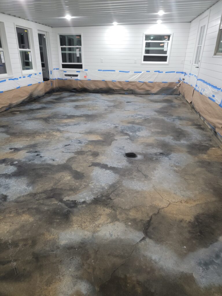 Water Based Concrete Stains Before & After