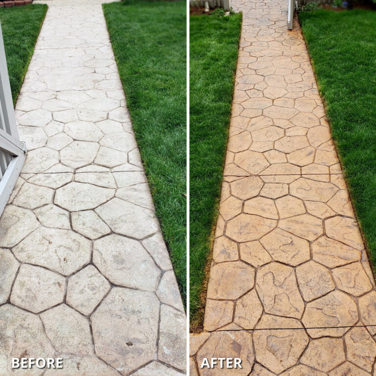 Stained Concrete Walkway DIY Gallery | Direct Colors