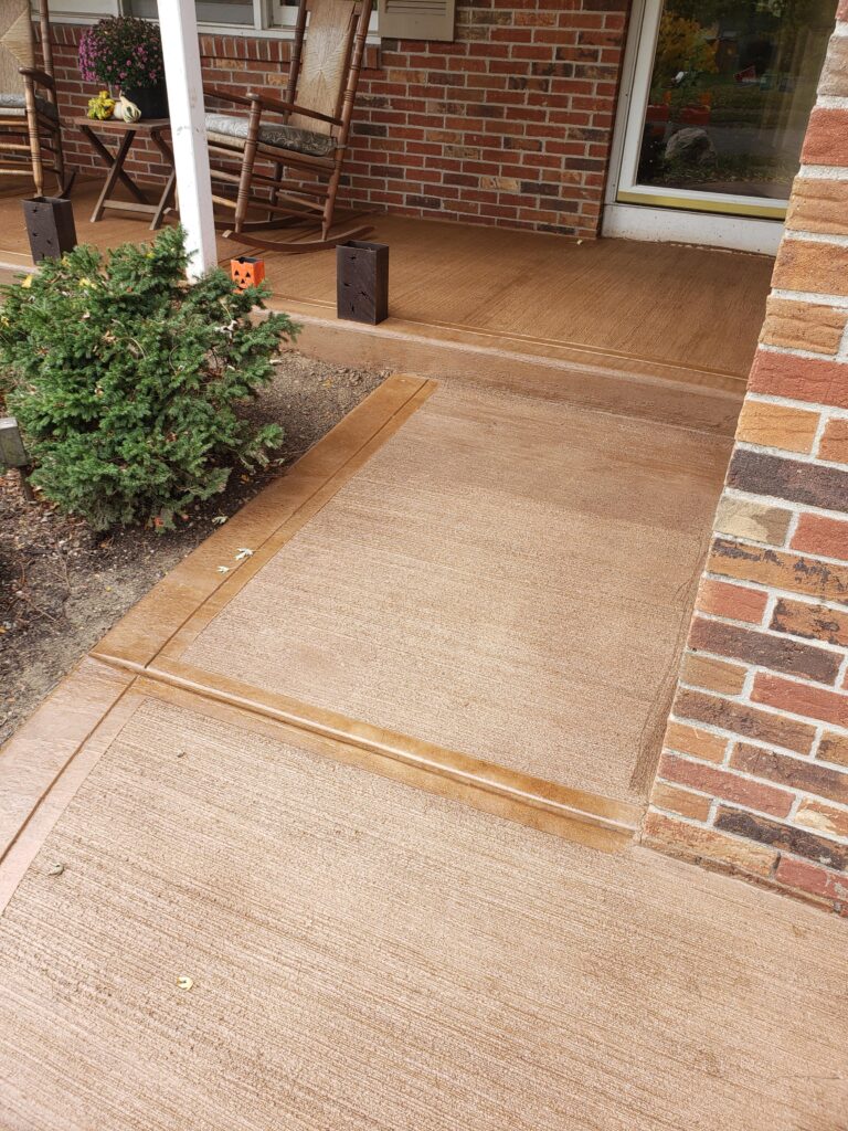 Stained Concrete Walkway DIY Gallery | Direct Colors