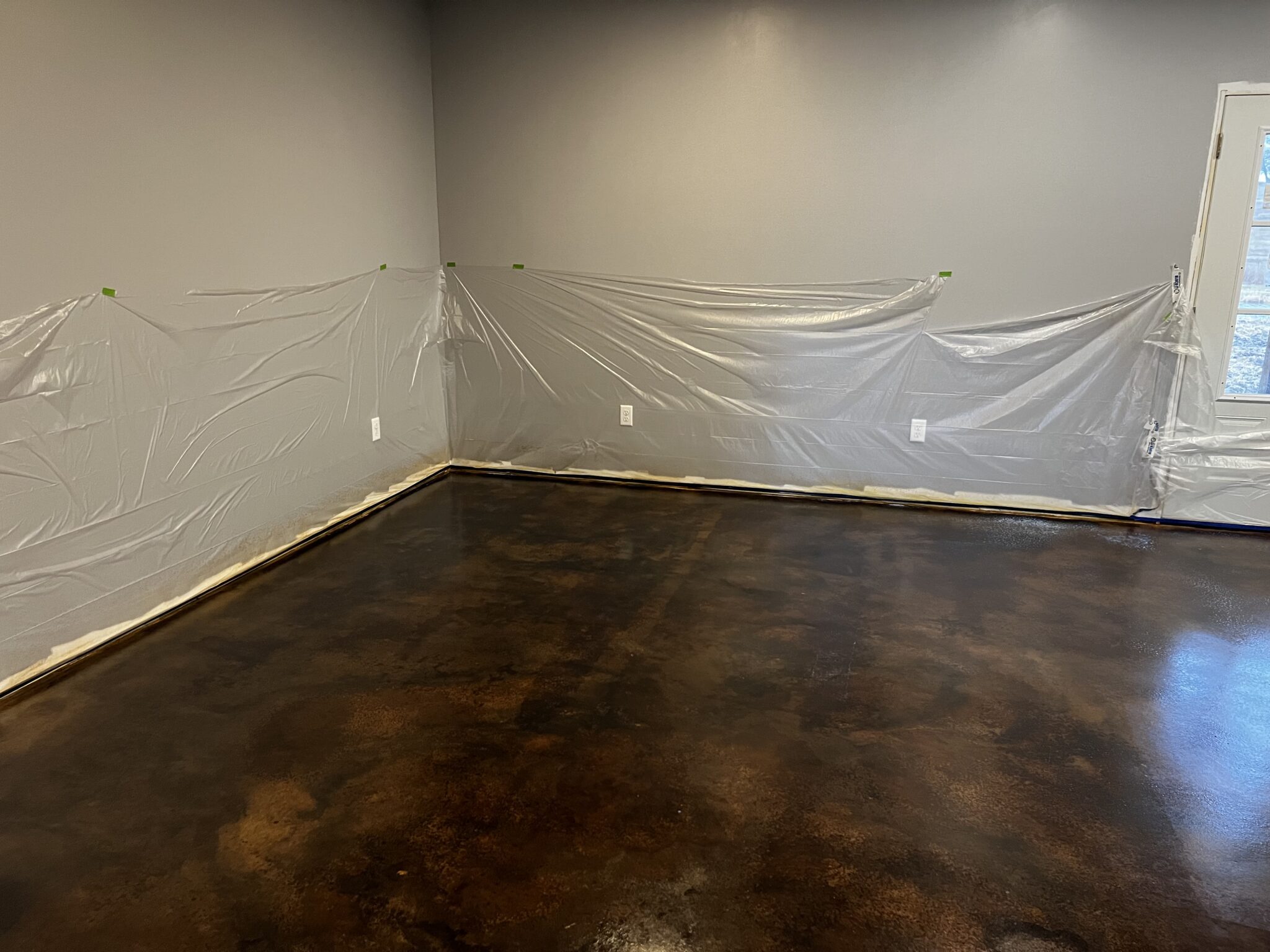 Stained Concrete Basement Floor Ideas