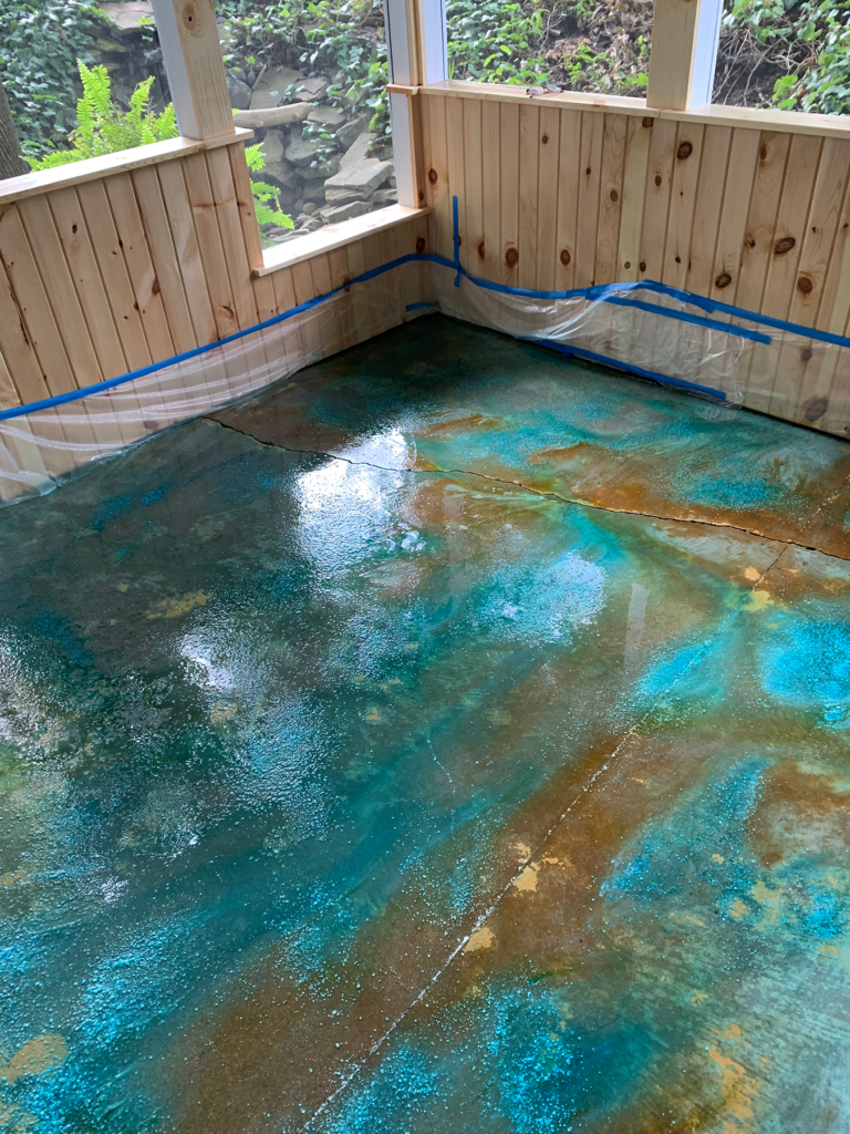 Azure Blue Concrete Stain: Inspiring Photo Gallery