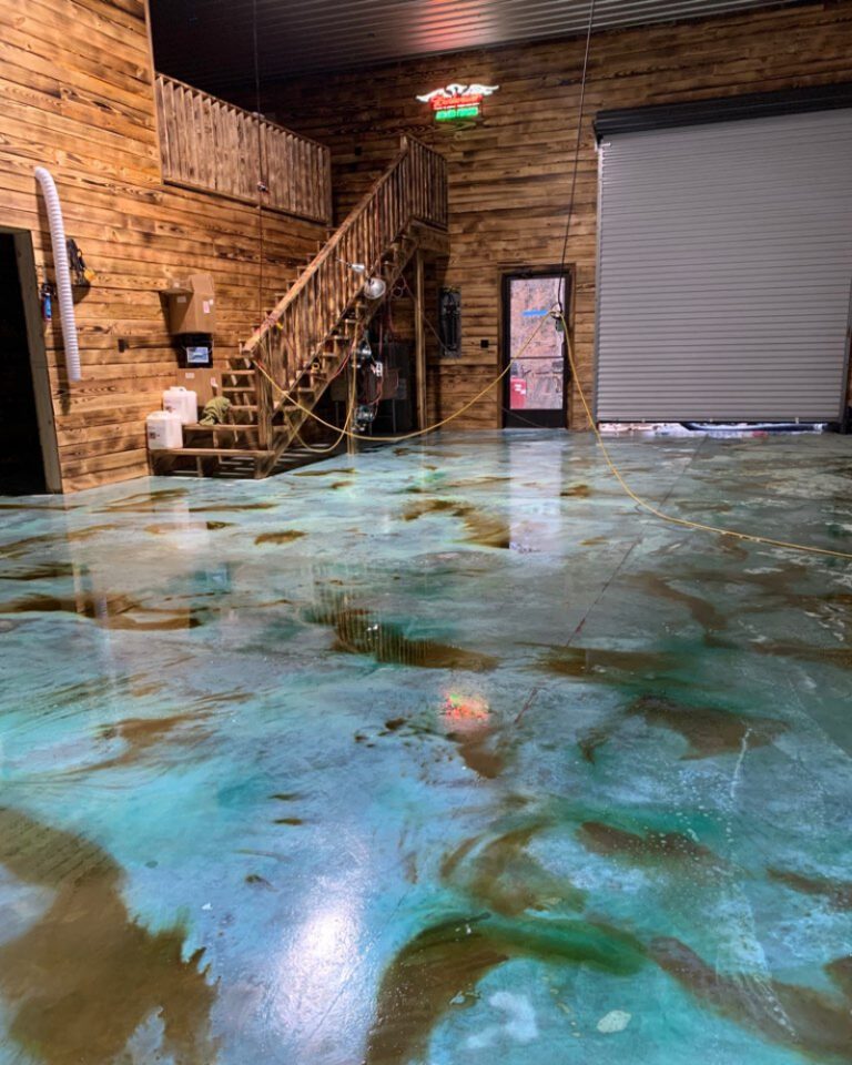 Azure Blue Concrete Stain: Inspiring Photo Gallery