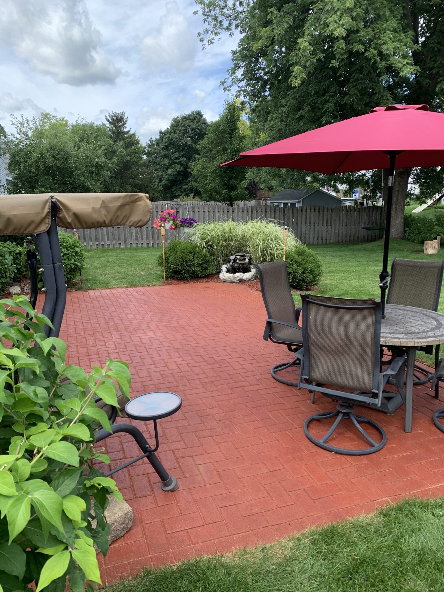 Crimson Red Stained Concrete: A Gallery of DIY Projects