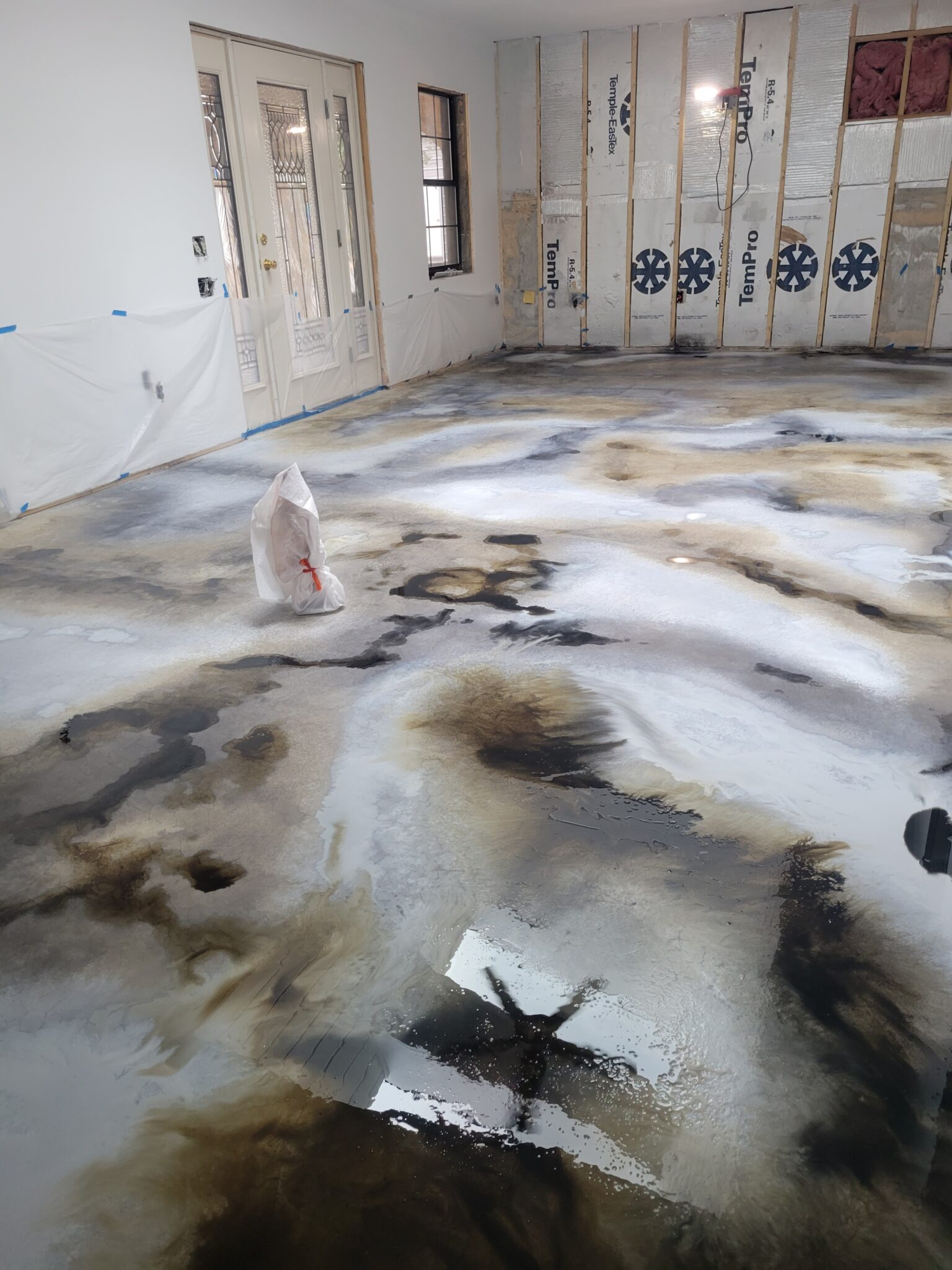 Water Based Concrete Stains Before & After