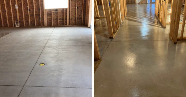 Water Based Concrete Stains Before & After