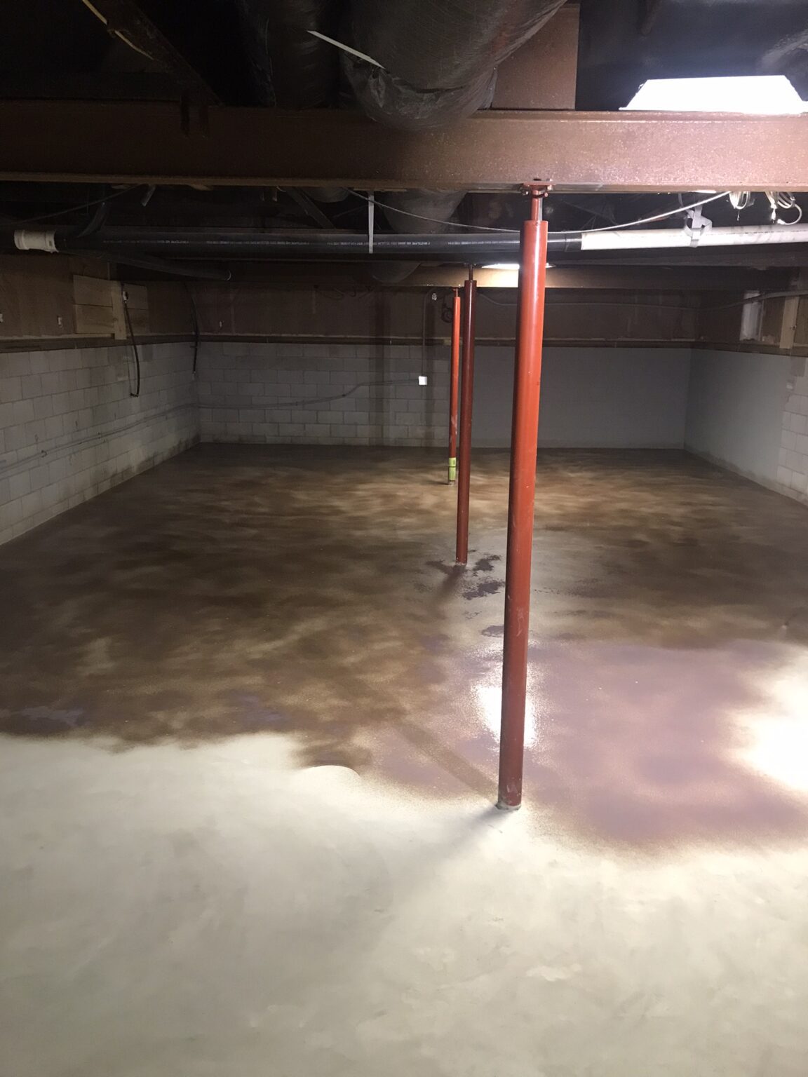 Stained Concrete Basement Floor Ideas