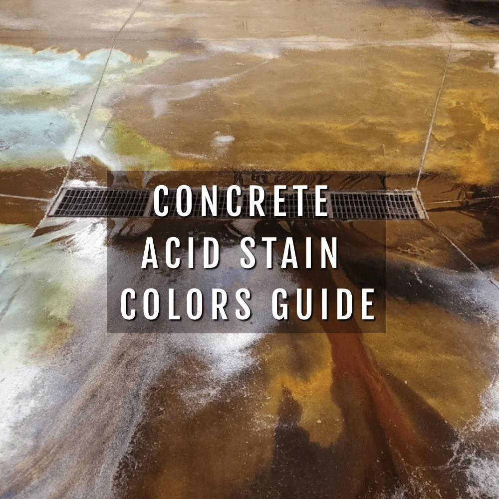 Cement Acid Stain Colors