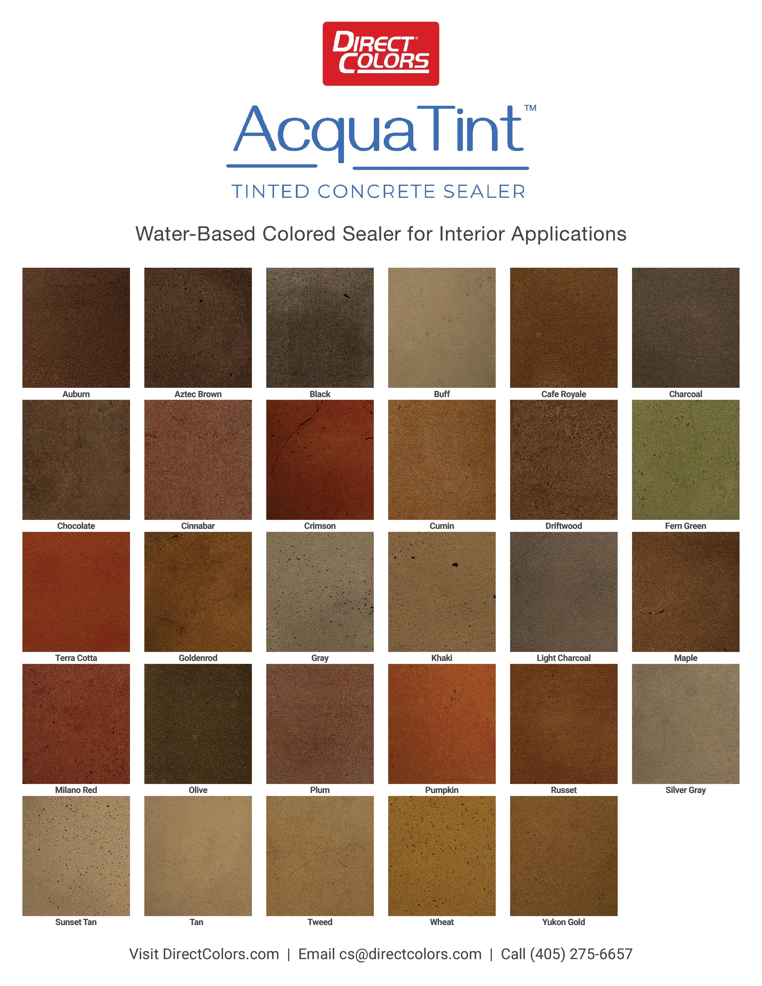 AcquaTint™ Tinted Concrete Sealer & Wax Kit