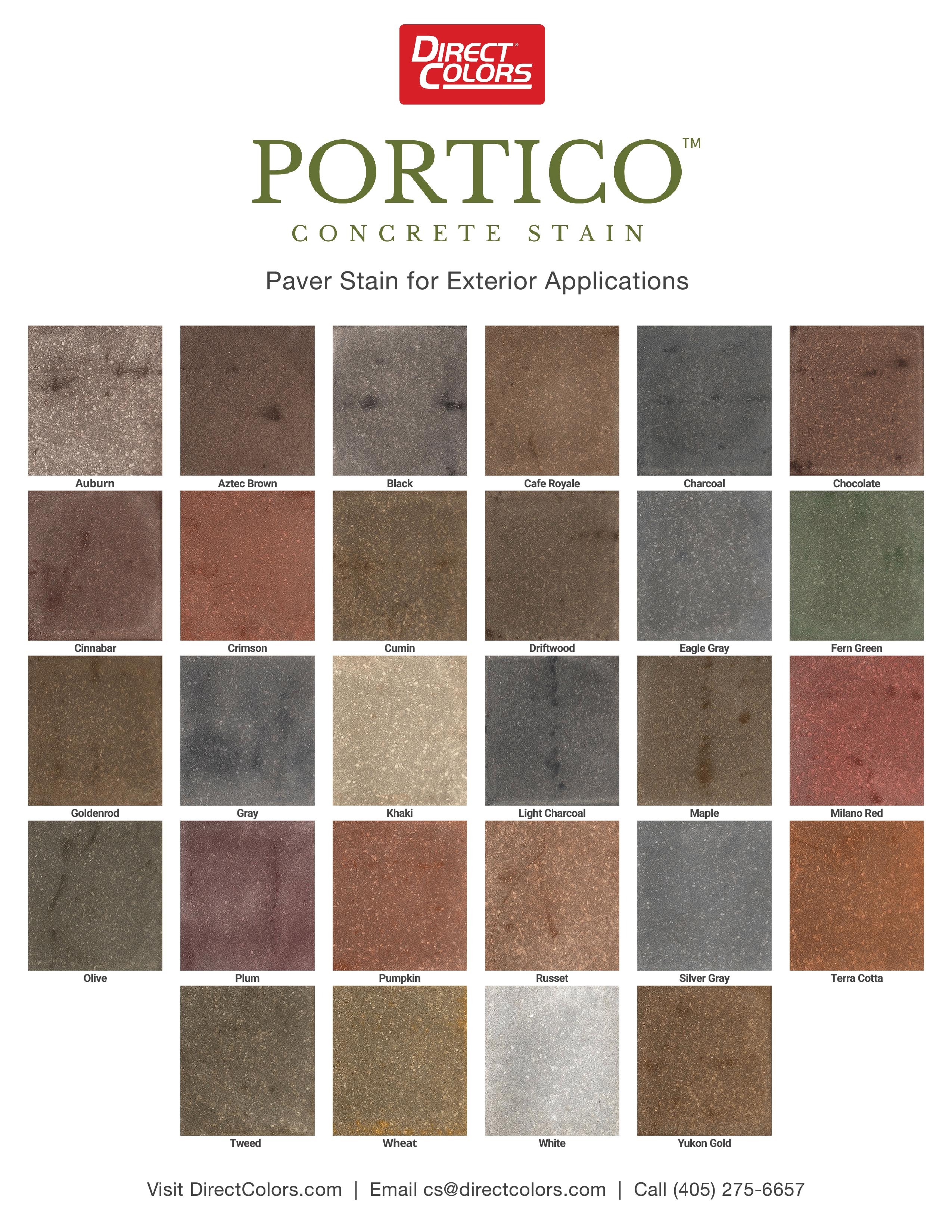 Portico™ Paver Stain Trial Kit | Direct Colors