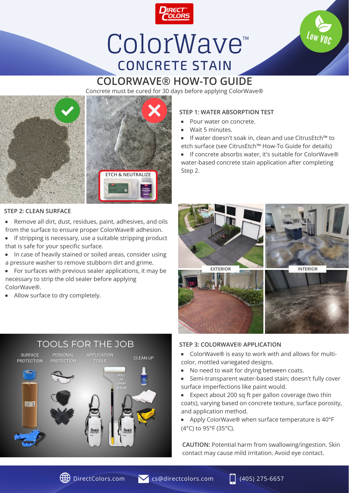Water Based Concrete Stain | ColorWave®