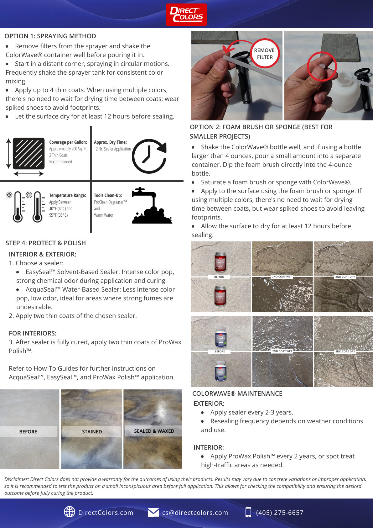 Water Based Concrete Stain | ColorWave®