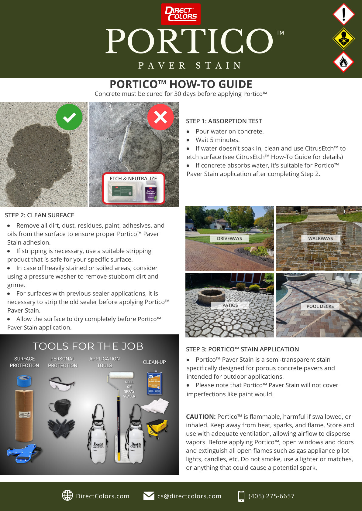 Paver Stain: Portico™ - Direct Colors